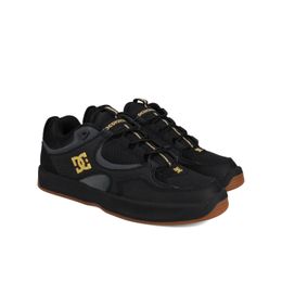 Skateschuh DC Shoes "Kalynx Zero", Herren, Gr. 11,5(45), gold (schwarz, gold), Obermaterial:Obermaterial: Leder (Kuh) / Futter: Textil / Au&szlig;ensohle: Gummi;, Schuhe Skateschuh