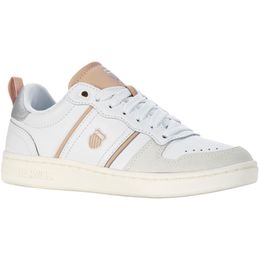 Sneaker K-Swiss "Lozan Match LTH", Damen, Gr. 36, wei&szlig;, Leder, Schuhe Sneaker