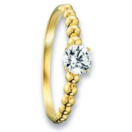 Goldring ONE ELEMENT "Zirkonia Ring aus 333 Gelbgold" Gr. 59, gold, Fingerringe, Damen, 59,mit Zirkonia, Gelbgold 333, Goldring