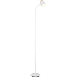 REALITY LEUCHTEN LED Stehlampe "PONGO, LED Stehleuchte mit ON/OFF Kippschalter am Lampenschirm, 3000K", wei&szlig;, 1, H: 145cm, 1 Stk., Leuchten, verstellbarer Leuchtenkopf, H&ouml;he 145 cm, Stehlampe Leselicht 500 Lumen, LED Stehlampe