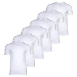 T-Shirt BOSS "T-Shirt T-ShirtVN 3P Classic 6er Pack", Herren, Gr. L, wei&szlig;, Obermaterial: 100% Baumwolle CO., Shirts T-Shirt