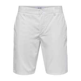Only & Sons Chinoshorts ONLY & SONS "ONSKAL CHINO 0287 SHORTS CS", Damen, Gr. S, N-Gr, antique wei&szlig;, Web, Obermaterial: 65% Polyester, 35% Baumwolle, unifarben, slim fit, Hosen Chinoshorts