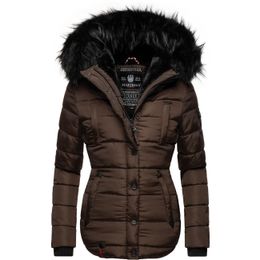Steppjacke Marikoo "Steppjacke Lotusbl&uuml;te", Damen, Gr. S, braun (schwarz choco), Obermaterial: 100% Polyester PES. Obermaterial: Futter: 100% Polyester PES. 100% Polyester PES., Jacken Steppjacke