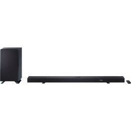 Sharp Soundbar "HT-SBW55121 5.1.2 Dolby Atmos/DTS:X mit Drahtlos-Subwoofer", schwarz, B:126cm H:7,5cm T:12,5cm, Lautsprecher, Soundbar