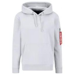 Hoodie Alpha Industries "Air Force Hoodie", Herren, Gr. L, grau (pastel grau), Obermaterial: 80% Baumwolle, 20% Polyester, regular fit, Sweatshirts Hoodie