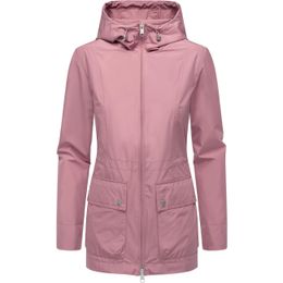 Funktionsjacke Ragwear "Funktionsjacke Monadetta A", Damen, Gr. 6XL, pink (dusty pink), Obermaterial: 100% Polyester PES. Obermaterial: Futter: 100% Polyester PES., Jacken Funktionsjacke