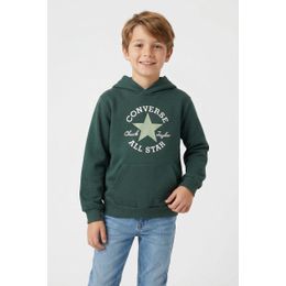 Kapuzensweatshirt Converse "CNVB DISSECTED CHUCK RLX FIT F", Jungen, Gr. 134/140, branch out, Obermaterial: 60% Baumwolle, 40% Polyester, normal, Rundhals, Sweatshirts Kapuzensweatshirt, f&uuml;r Kinder