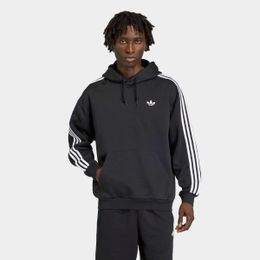 Kapuzensweatshirt adidas originals "ADICOLOR CLASSICS 3-STREIFEN HOODIE", Herren, Gr. 3XL, schwarz, Obermaterial: 70% Baumwolle, 30% Polyester, angesetztes B&uuml;ndchen, Sweatshirts Kapuzensweatshirt