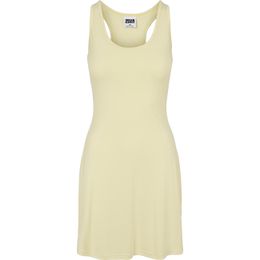 Urban Classics Damen A-Linien-Kleid "Urban Classics Damen Ladies Modal Short Racer Back Dress"softgelb, Gr. XXXL, unifarben, 77% Modal, 23%
