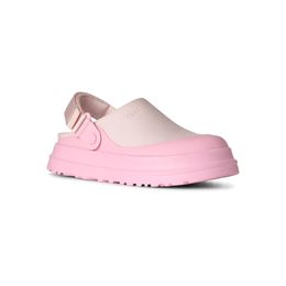 UGG Australia Clog UGG "GOLDDENGLOW CANVAS CLOG", Damen, Gr. 9 (40), pink, Gummi, Textil, Schuhe Clog, Sabot, Schlupfschuh mit schwenkbarem Fersenriemen