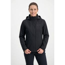 Regenjacke Vaude "SE WO SAFIEN 2L RAIN JACKET", Damen, Gr. 44, phantom blac, Obermaterial: 100% Polyester. Futter: 100% Polyamid. Netzfutter: 100% Polyester, normal, Jacken Regenjacke, &Uuml;bergangsjacke
