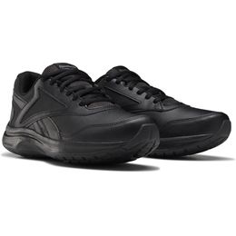 Walkingschuh Reebok "WALK ULTRA 7.0 DMX MAX", Damen, Gr. 38,5, schwarz, Leder, Synthetik, Schuhe Walkingschuh