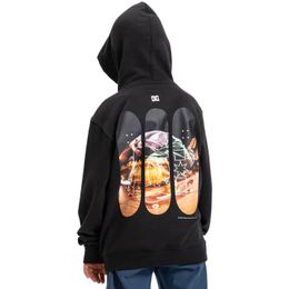 Hoodie DC Shoes "DC Handy Cam", Jungen, Gr. 14(155-164cm), schwarz, Obermaterial: 55% Walkfrottier, 25% Walkfrottier, 20% Microfaser;, Sweatshirts Hoodie