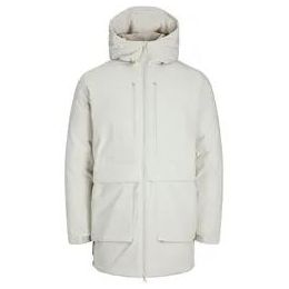 Jack & Jones Parka JACK & JONES "JCOCHARLIE PARKA JACKET BF", Herren, Gr. XS, gelb (moonbeam), Web, Obermaterial: 100% Polyester, unifarben, normal, gerader Abschluss, Jacken Parka