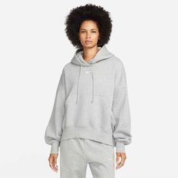 Kapuzensweatshirt Nike Sportswear "W NSW PHNX FLC OOS PO HOODIE", Damen, Gr. XS, dk grau heat, Obermaterial: 80% Baumwolle, 20% Polyester, Sweatshirts Kapuzensweatshirt, sportlicher Stil, ger&auml;umiges Design, mit Kapuze, mit Phoenix Fleece