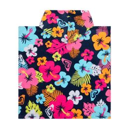 Bademantel Roxy "Stay Magical Printed", Kinder, mood indigo morning flowers tw, Obermaterial: 100% Walkfrottier;, Hausm&auml;ntel Bademantel