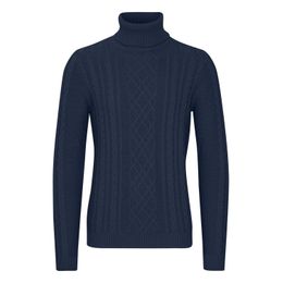 Rollkragenpullover 11 Project "Rollkragenpullover PRJamelio", Herren, Gr. XL, blau (insignia blau melange), Obermaterial: 70% Baumwolle CO recyc.. 30% Polyester Pol. recyc.., Pullover Rollkragenpullover