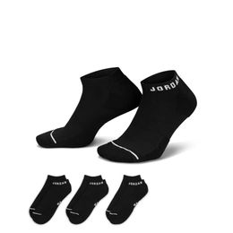 Funktionssocken Nike "U J ED CUSH POLY NS 3PR 144", Damen, Gr. XL (46/50), schwarz, wei&szlig;, Obermaterial: 97% Polyester, 2% Elasthan, 1% Nylon, Socken Funktionssocken, f&uuml;r Basketball, sportlicher Stil, atmungsaktives Material