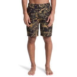 Bermudas Quiksilver "Half 19", Herren, Gr. 33(M/L), grape leaf light reflection, Obermaterial: 92% Microfaser, 8% Elasthan;, Hosen Bermudas