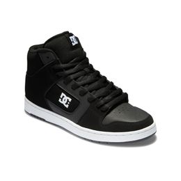 Sneaker DC Shoes "Manteca 4 Hi", Herren, Gr. 10 (43), schwarz-wei&szlig; (schwarz, wei&szlig;), Obermaterial:51.34% Leder, 48.66% Synthetikmaterial;, Schuhe Sneaker