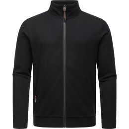 Sweatjacke Ragwear "Sweatjacke Carlow", Herren, Gr. M, schwarz, Obermaterial: 50% Baumwolle CO. 50% Polyester PES., Sweatjacken Sweatjacke