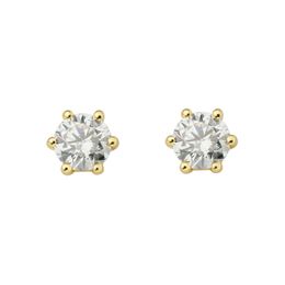 Paar Ohrstecker ONE ELEMENT "0.4 ct Diamant Brillant Ohrringe Ohrstecker aus 585 Gelbgold", gold, Ohrringe, Damen, Gelbgold 585, Paar Ohrstecker