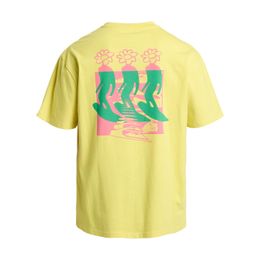 T-Shirt Quiksilver "Flowers Surfing", Herren, Gr. S, acacia, Obermaterial: 100% Walkfrottier;, Shirts T-Shirt