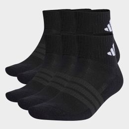 Funktionssocken adidas Performance "CUSHIONED ESSENTIALS ANKLE 6ER-PACK", Gr. XL (46/48), schwarz, schwarz, wei&szlig;, Obermaterial: 100% Polyamid, Socken Funktionssocken