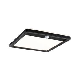 LED Au&szlig;en-Wandleuchte Paulmann "Au&szlig;enpanel Lamina 250x47mm 3000K 14,5W 950lm 230V Kunststoff", schwarz, B:25cm H:25cm T:4,7cm, Leuchten, LED Au&szlig;en-Wandleuchte, Backlight Bewegungsmelder seewasserresistent IP44 3000 K, eckig