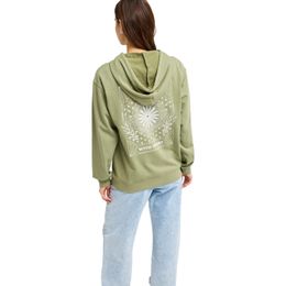 Hoodie Roxy "Surf Stoked Terry Vint", Damen, Gr. S, oil gr&uuml;n, Obermaterial: 60% Walkfrottier, 40% Microfaser;, Sweatshirts Hoodie