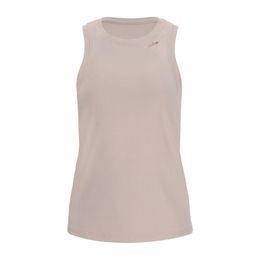 Tanktop WINSHAPE "AET134LS", Damen, Gr. XL, cappuccino, 85% Polyester, 15% Elasthan, Rundhals, Tops Tanktop, Functional Soft and Light