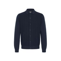 Longsleeve Blend "Strickpullover BHBaron", Herren, Gr. L, blau (salute), Obermaterial: 100% Baumwolle CO., Shirts Longsleeve