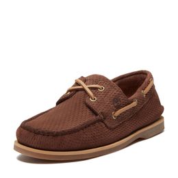 Bootsschuh Timberland "CLASSIC BOAT BOAT SHOE", Herren, Gr. 47,5, dk brn suede, Leder, Schuhe Bootsschuh, Classic Bootsschuh aus Timberland Premium Leder