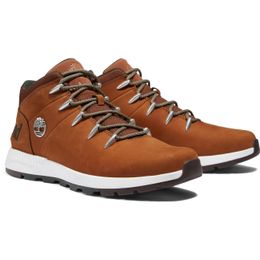 Sneaker Timberland "SPRINT TREKKER - MID LACE SNEAKER", Herren, Gr. 43, braun (rostbraun), Leder, Schuhe Sneaker, Winterschuhe, Sneakerboots, Winterboots