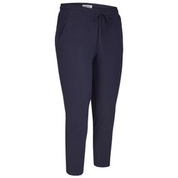 7/8-Hose KjBRAND "Susie XS", Damen, Gr. 42K (21), K-Gr, blau (marine), Web, Obermaterial: 72% Polyamid, 28% Elasthan, unifarben, schmal 7/8-L&auml;nge, Hosen 7/8-Hose, in gro&szlig;en Gr&ouml;&szlig;en, mit Bindeband
