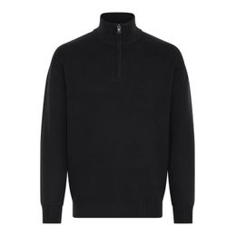 !Solid Troyer SOLID "Troyer SDFinnet", Herren, Gr. S, schwarz (true schwarz), Obermaterial: 70% Baumwolle CO recyc.. 30% Polyester Pol. recyc.., Pullover Troyer