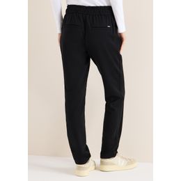 Cecil Damen Jogger Pants, schwarz, Gr. S, unifarben, Stoff, 61% Viskose, 32% Polyamid, 7% Elasthan, Hosen, Middle Waist