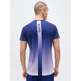 Bj&ouml;rn Borg Funktionsshirt 'ACE' Herren Gr&ouml;&szlig;e L blau / pastellblau / dunkelblau