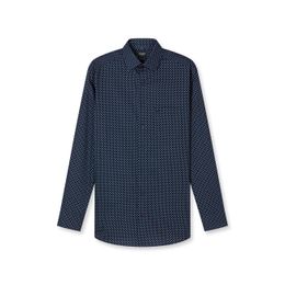 OLYMP Herren Businesshemd "OLYMP Luxor, Modern Fit, New Kent mit extra langem Arm"marine, Gr. 38, 100% Baumwolle, Hemden