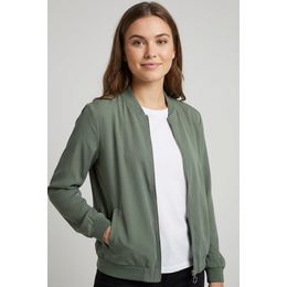 V&eacute;ro Moda Kurzjacke VERO MODA "VMCONNY, leichte Jacke f&uuml;r den &Uuml;bergang", Damen, Gr. S, laurel wreath, Web, Obermaterial: 96% Polyester, 4% Elasthan, unifarben, normal, Jacken Kurzjacke, seitliche Eingrifftaschen, Rippb&uuml;ndchen