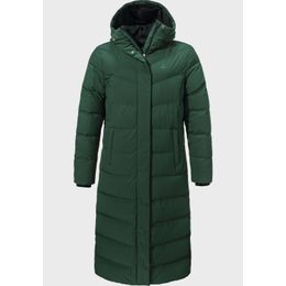 Sch&ouml;ffel Parka SCH&Ouml;FFEL "Urban Down Coat Style Vindave WMS", Damen, Gr. 40, gr&uuml;n (6965, gr&uuml;n), Oberstoff: 100% Polyester; (Membran: Thermoplastisches Polyurethan); Futter: 100% Polyester; ENTH&Auml;LT NICHTTEXTILE TEILE TIERISCHEN URSPRUNGS; F&uuml;llung: 80% Daune, 20% Federn, regular fit, hoch geschlossener Ausschnitt, Jacken Parka