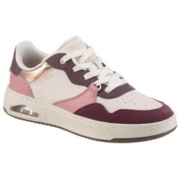 Sneaker Skechers "UNO CTL", Damen, Gr. 37, rosa (rosa kombiniert), Lederimitat, Veloursleder, Schuhe Sneaker, Retro Sneaker, Schn&uuml;rschuh mit Materialmix