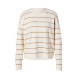 Msch Copenhagen Pullover 'Maura' Damen Gr&ouml;&szlig;e L/XL beige / wei&szlig;
