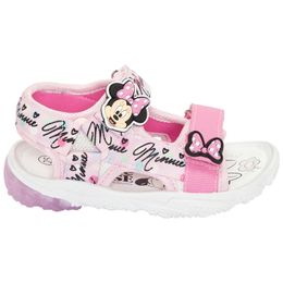 Sandale Disney "MINNIE", M&auml;dchen, Gr. 25, pink, Synthetik, Schuhe Sandale, mit cooler Blinkfunktion