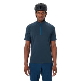 Radtrikot Vaude "MEN'S ADLUX HZ SHIRT", Herren, Gr. S, schwarz sea, Obermaterial: 100% Polyester, Trikots Radtrikot, f&uuml;r Radfahren, f&uuml;r Erwachsene, f&uuml;r sportliche Aktivit&auml;ten
