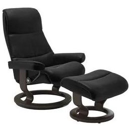 Relaxsessel stressless "View", schwarz (schwarz batick), B:91cm H:109cm T:83cm, Leder BATICK: BATICK ist ein leicht korrigiertes, durchgef&auml;rbtes und genarbtes M&ouml;belleder, bei dem die meisten Unebenheiten und Spuren in der Regel entfernt wurden.;Leder PALOMA: PALOMA ist ein durchgef&auml;rbtes Semianilin-M&ouml;belleder mit nat&uuml;rlicher Narbung.;ROHLEDER Stoff Q2 FARON: Ein fester zuverl&auml;ssiger Boucl&eacute; mit ein