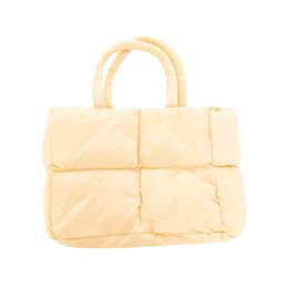 Tragetasche Zwillingsherz "Uni", Damen, beige, Web, Kunstfaser, unifarben, Taschen Tragetasche, ger&auml;umig, leichtes Material