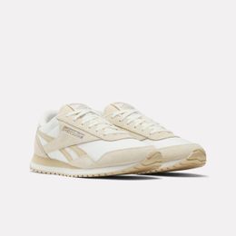 Sneaker Reebok CLASSIC "CLASSIC AZ", Damen, Gr. 40,5, chalk, simplebeige, gingerroot, Leder, Synthetik, Textil, Schuhe Sneaker