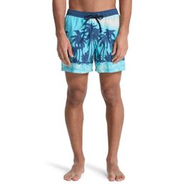 Boardshorts Quiksilver "Everyday Printed Volley 15", Herren, Gr. S, aqua thermotropics, Obermaterial: 100% Microfaser;, Hosen Boardshorts