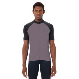 Radtrikot Vaude "MEN'S MATERA FZ TRICOT II", Herren, Gr. L, lila ash, Obermaterial: 100% Polyester, Trikots Radtrikot, f&uuml;r Radsport, mit drei offenen R&uuml;ckentaschen, mit kurzen &Auml;rmeln